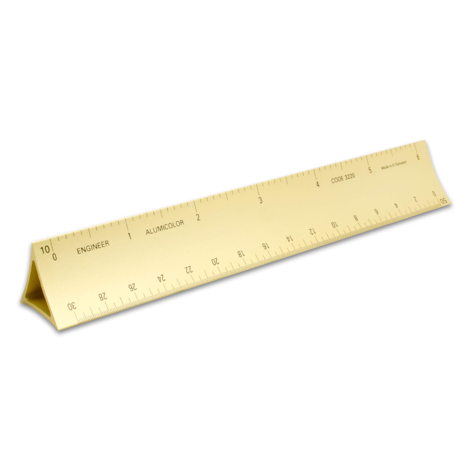 Snapklik.com : Alumicolor 6-inch Aluminum Engineer Hollow Scale For School