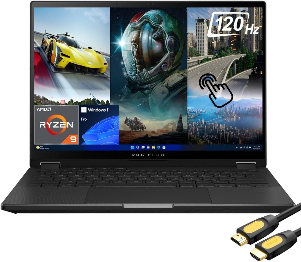 Amazon.com: ASUS ROG Flow X13 Gaming 2-in-1 Laptop | 13.4"" WUXGA 120Hz ...