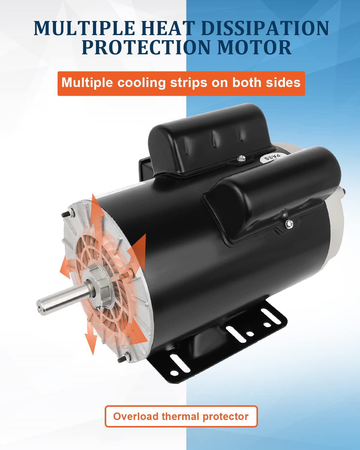 Snapklik.com : 5HP Electric Motor 3450 RPM, Air Compressor Single Phase ...