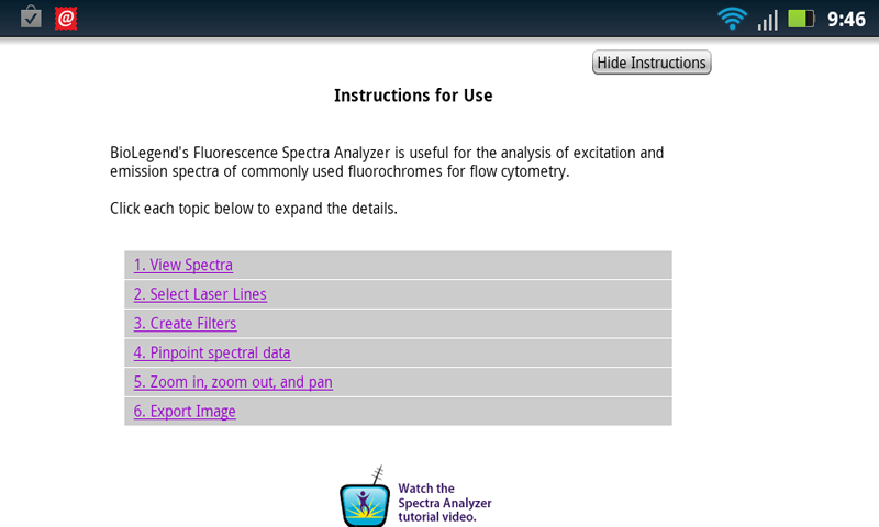 BioLegend's Fluorescence Spectra Analyzer:Amazon.fr:Appstore for Android