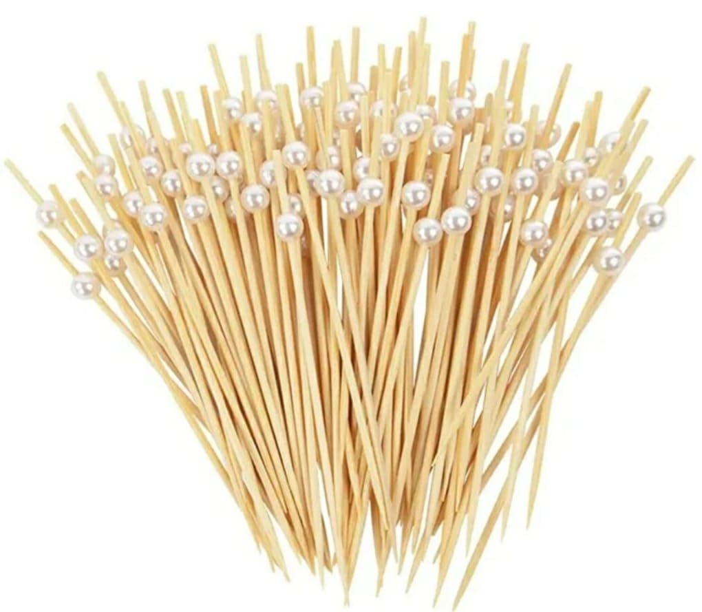 Shoppers Hub PNQ Pack Of 50 Sticks 5" Food Grade Hygienic Wooden ...