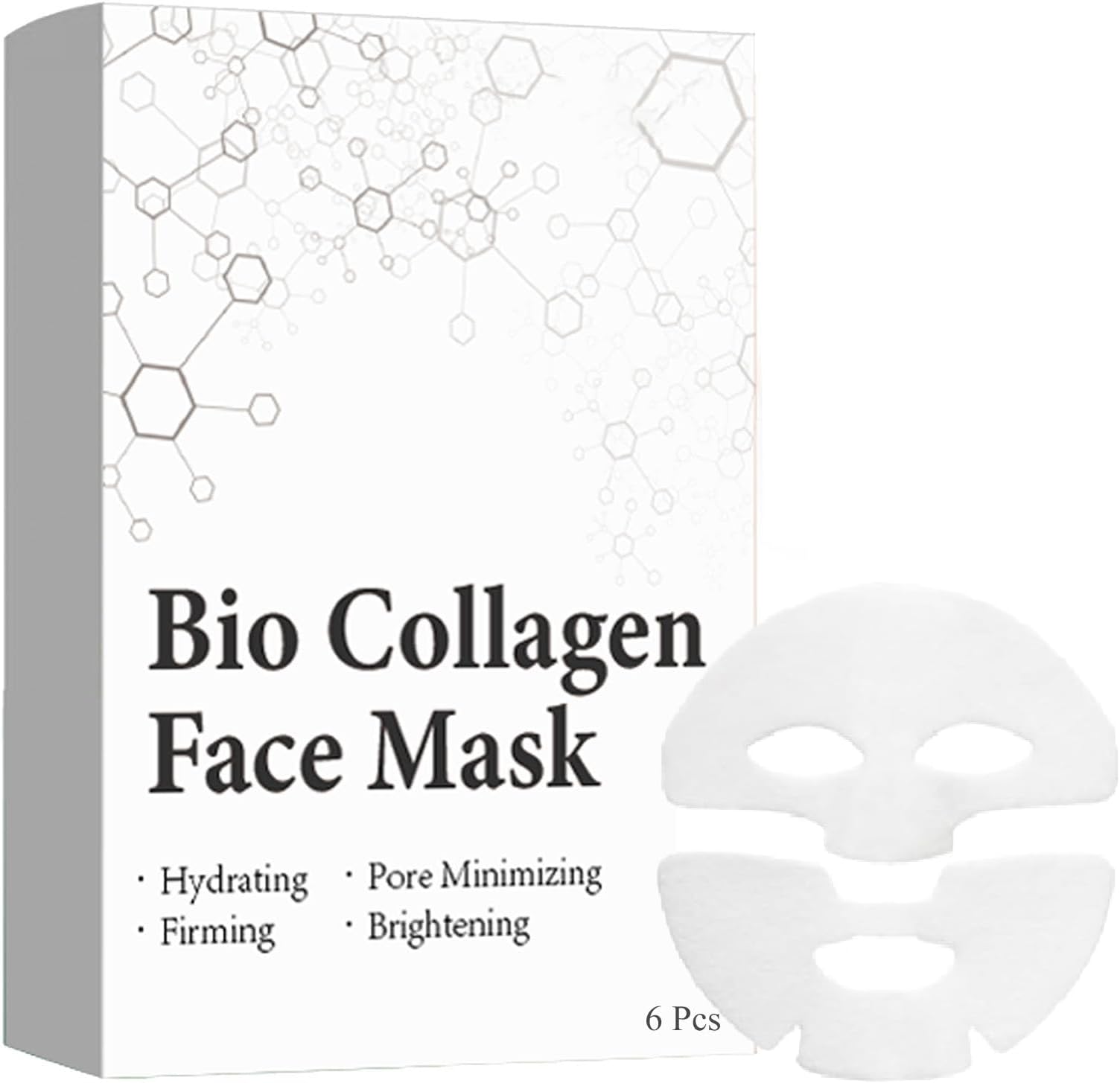 Amazon.com : 6Pcs Bio Collagen Face Mask Overnight, Skinqueen Bio ...