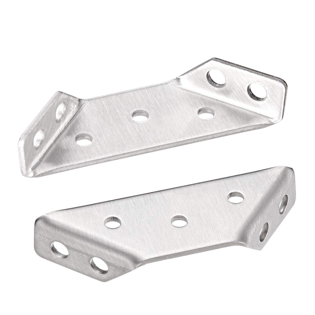 Amazon.com: uxcell Cabinet Cupboard Stainless Steel Flange Corner Brace ...