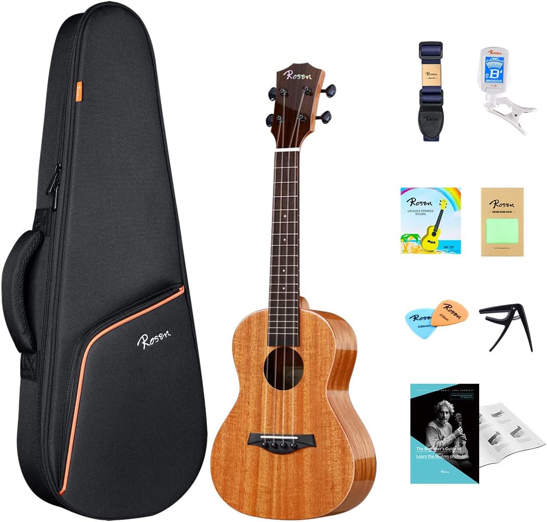 Kmise Soprano Ukulele Starter Kit 21 inch Mahogany Ukelele for ...