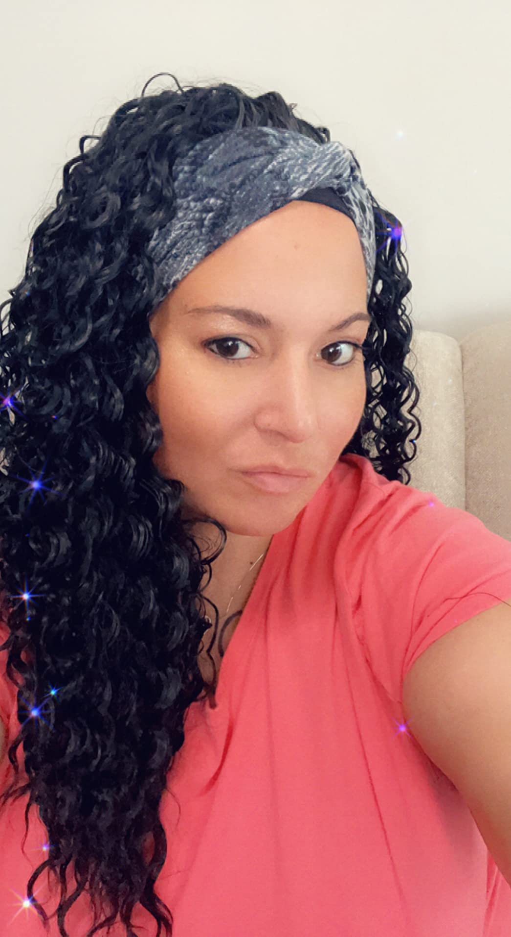 $5/mo - Finance Deep Wave Curly Headband Wig 24inch Long Curly ...