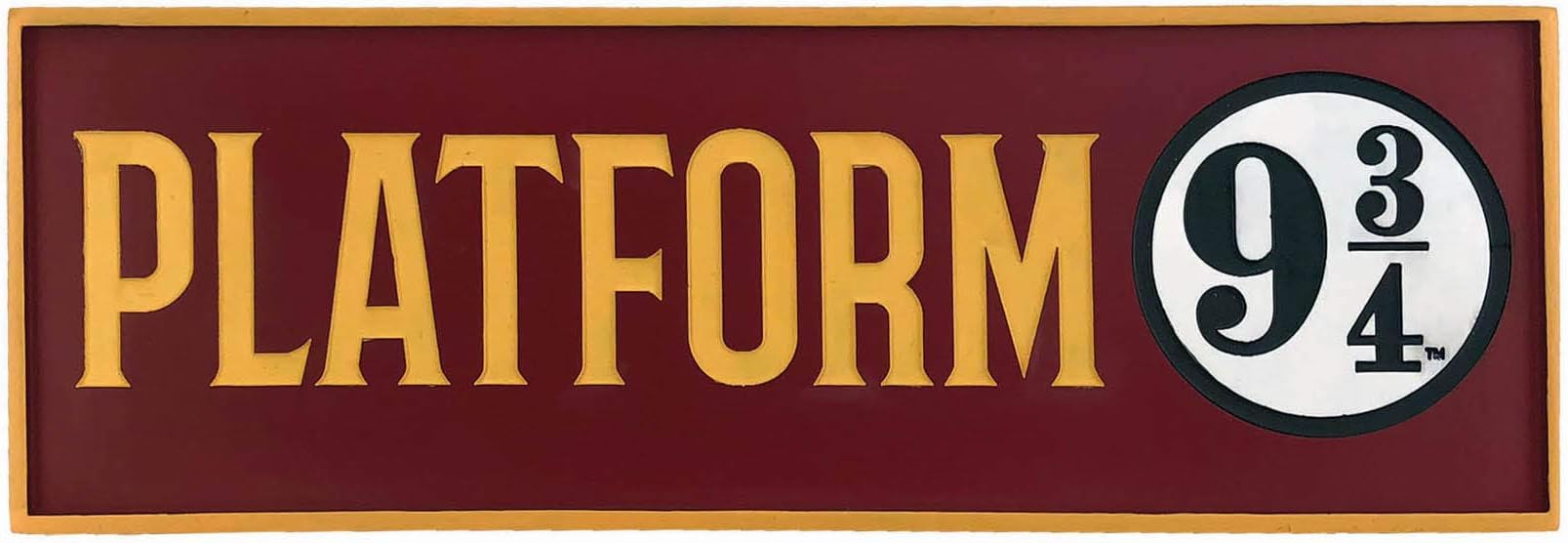 Amazon.com: Rubie's Harry Potter Hogwarts Express Plastic Sign, As ...