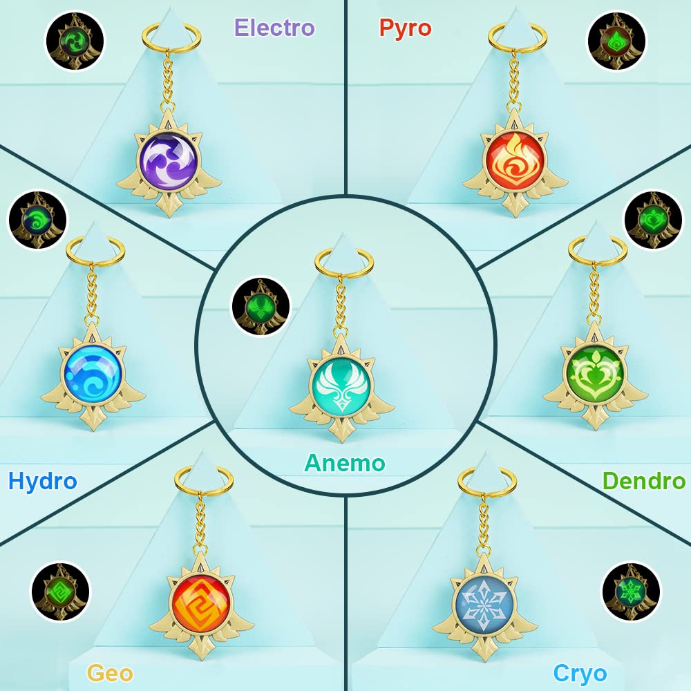 Genshin Impact Keychain, Gens...B09M8K585L | Encarguelo.com