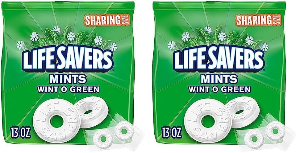 Amazon.com : LIFE SAVERS Wint-O-Green Breath Mints Hard Candy, Sharing ...
