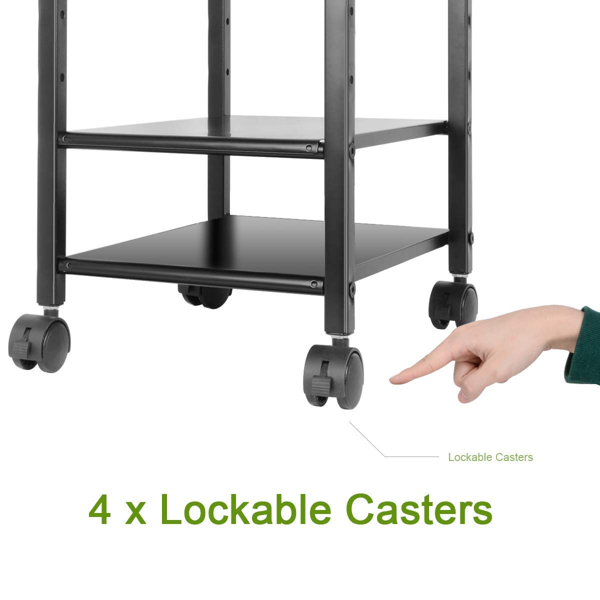 Computer Tower Stand, 360Tronics Adjustable Desktop ATX-Case CPU Holder ...