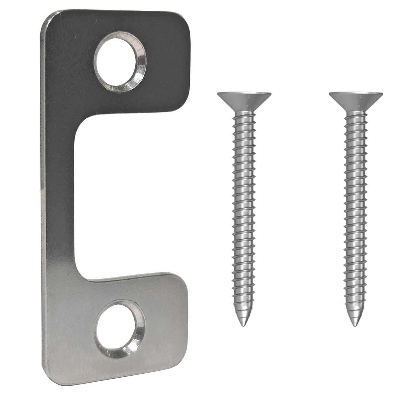 Adjustable Strike Plate for Exterior Doors - Large Hole for Deadbolts ...