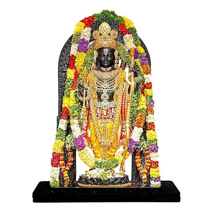 Buy Lord Shree Ram Lalla Figurine Cut Out (Ayodhya Temple Replica) (5 ...