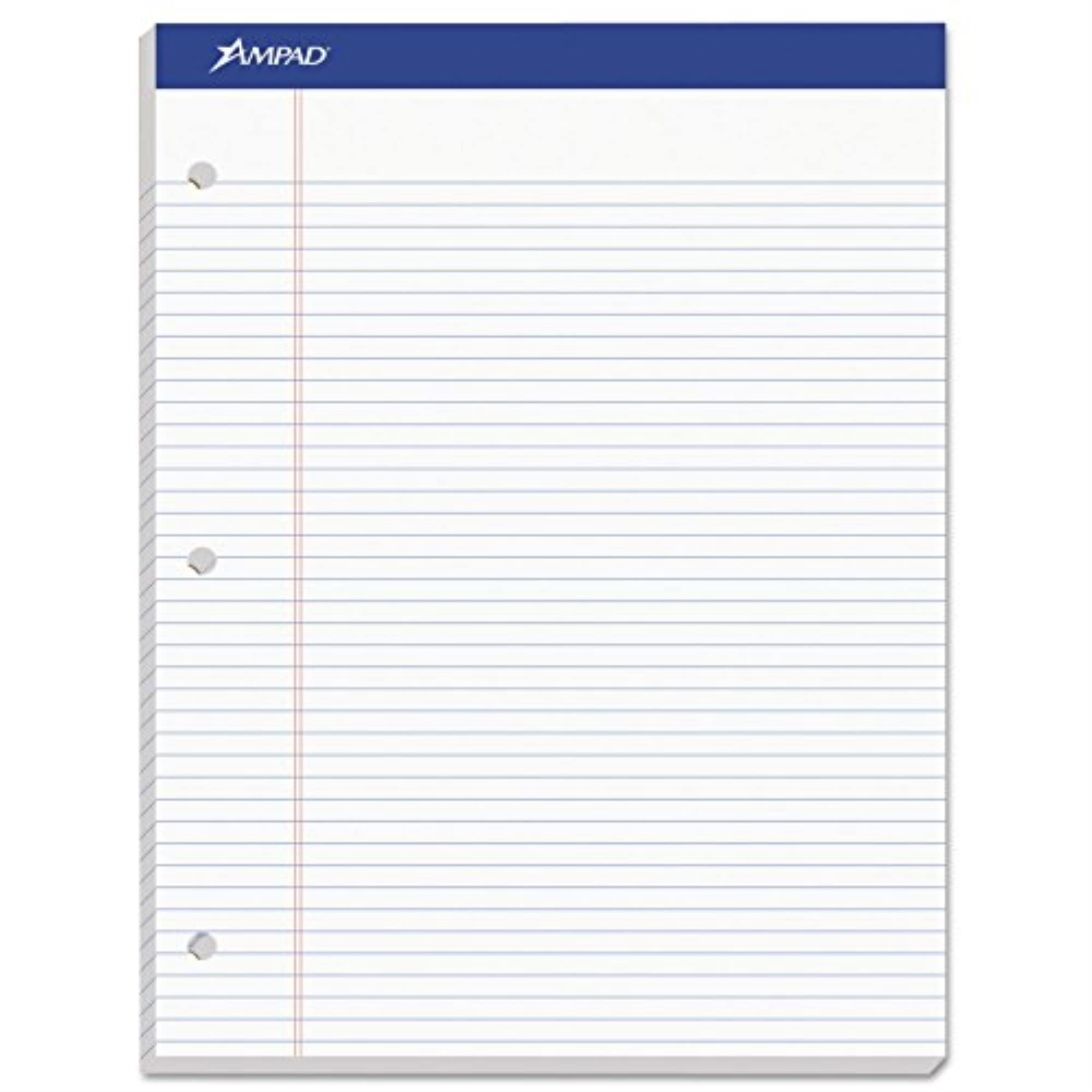 Ampad Evidence Dual Pad, Narrow Ruled, Size 8.5 x 11.75 Inches, White ...