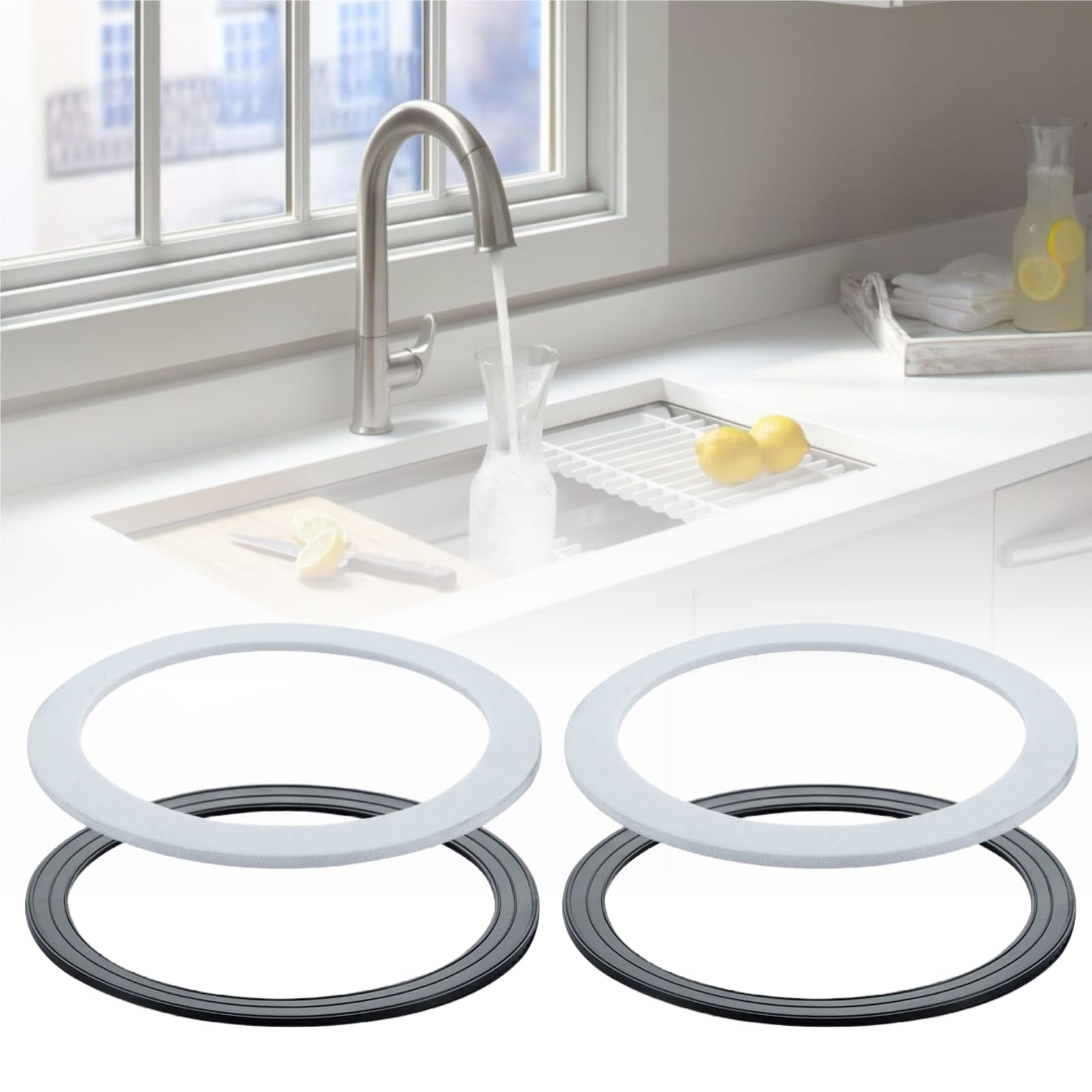 CHUNZHILAI 4 Pack Seal Washer Sink O Ring Seal Washer Basin Plug ...
