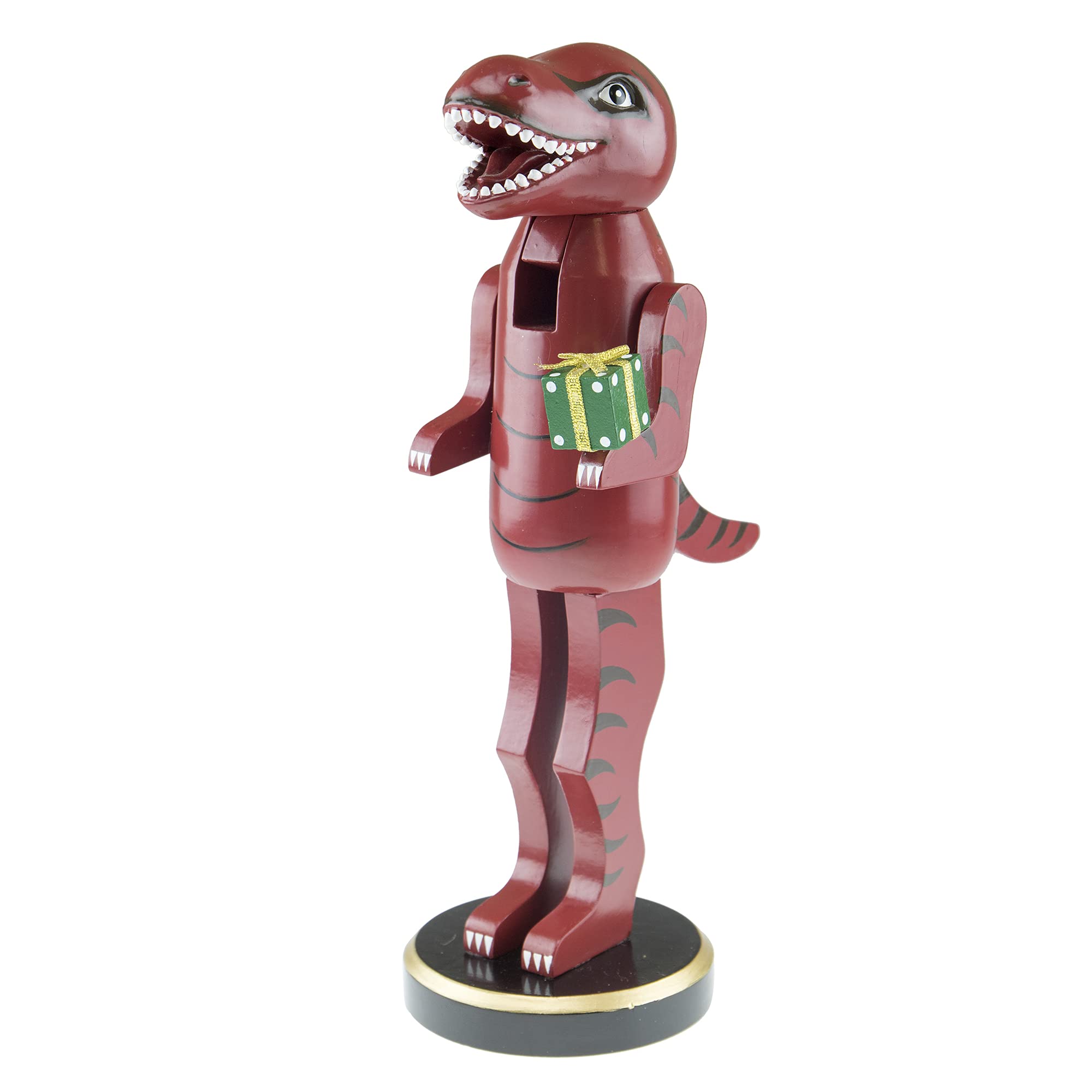 Snapklik.com : Clever Creations Red Dinosaur 12 Inch Traditional Wooden ...