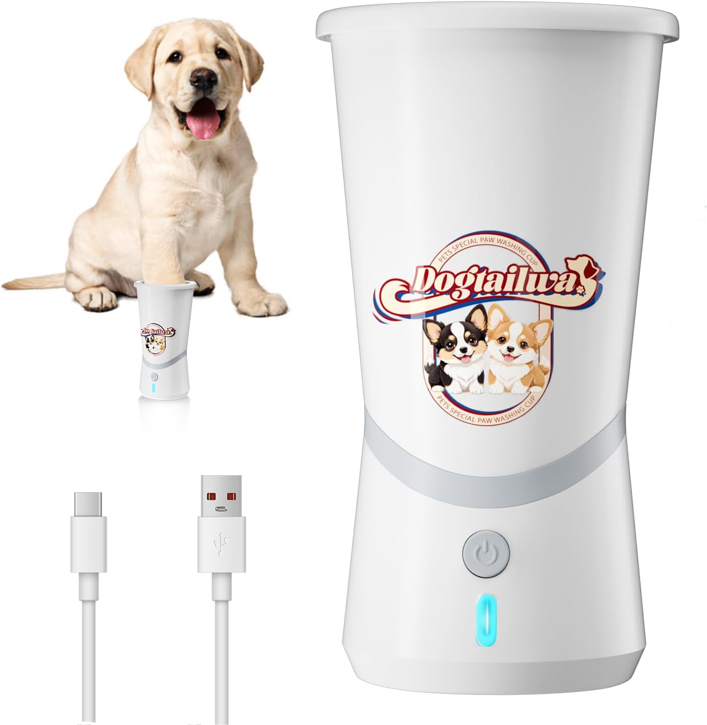 Amazon.com: Dogtailwag Automatic Dog Paw Washer – Efficient 10s ...