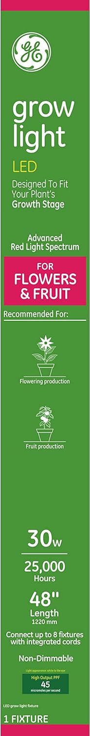 Amazon.com: GE Lighting Grow Light for Plants, LED Tube Light For ...