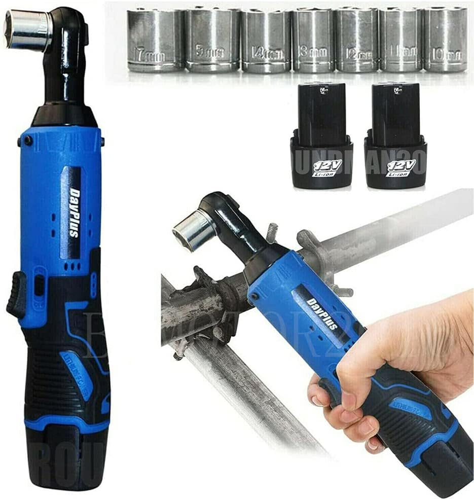 Cordless Electric Ratchet Wrench Set - 12V Power Tool Electric Wrench 3 ...