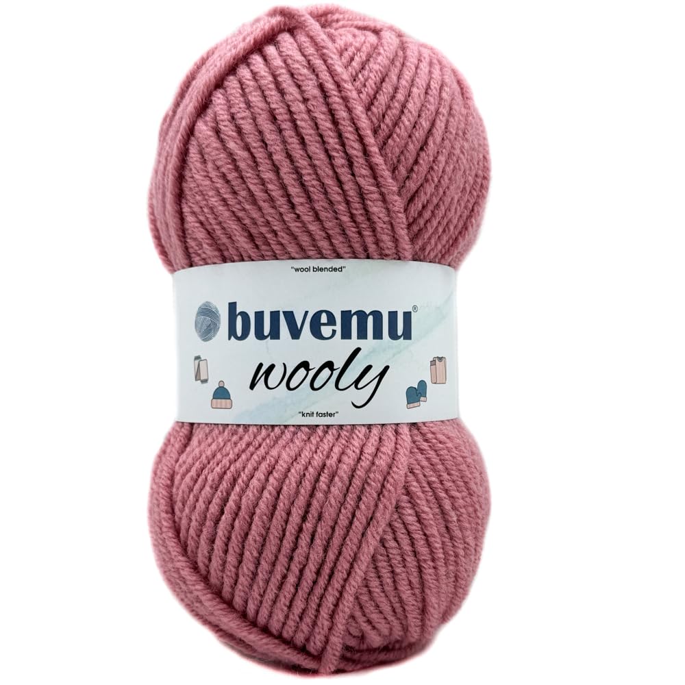 Amazon.com: Wooly Soft Fluffy Bulky Weight #5 Wool Blended Fast ...