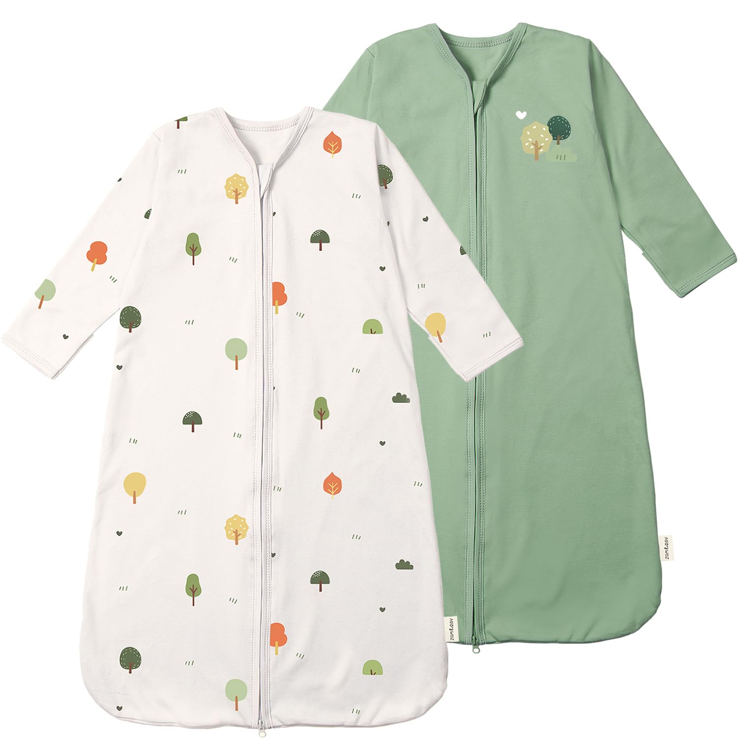 Amazon.com: Long Sleeve Sleep Sack 6-12 Months - 100% Cotton Infant ...