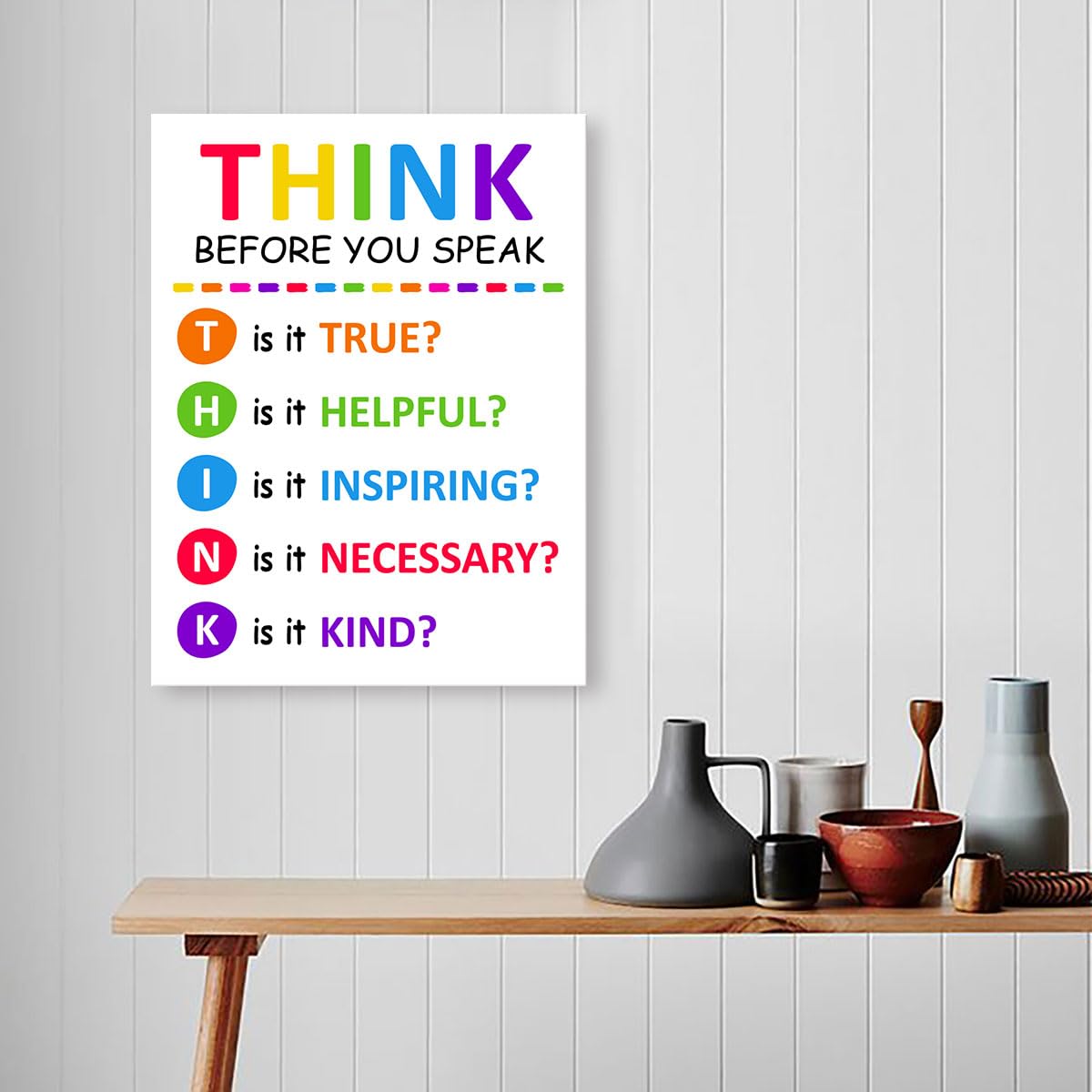 Be You Poster Think Before You Speak Classroom Poster - Positive ...