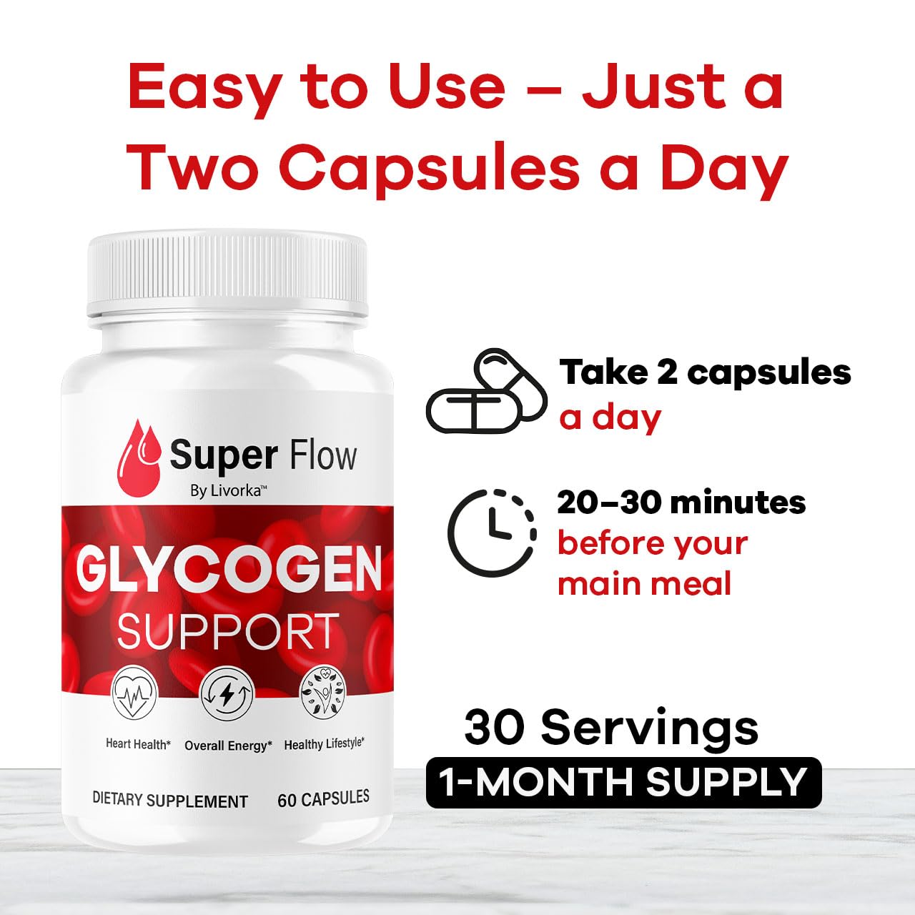 Snapklik.com : (2 Pack) Super Flow Glycogen Capsules - Official ...