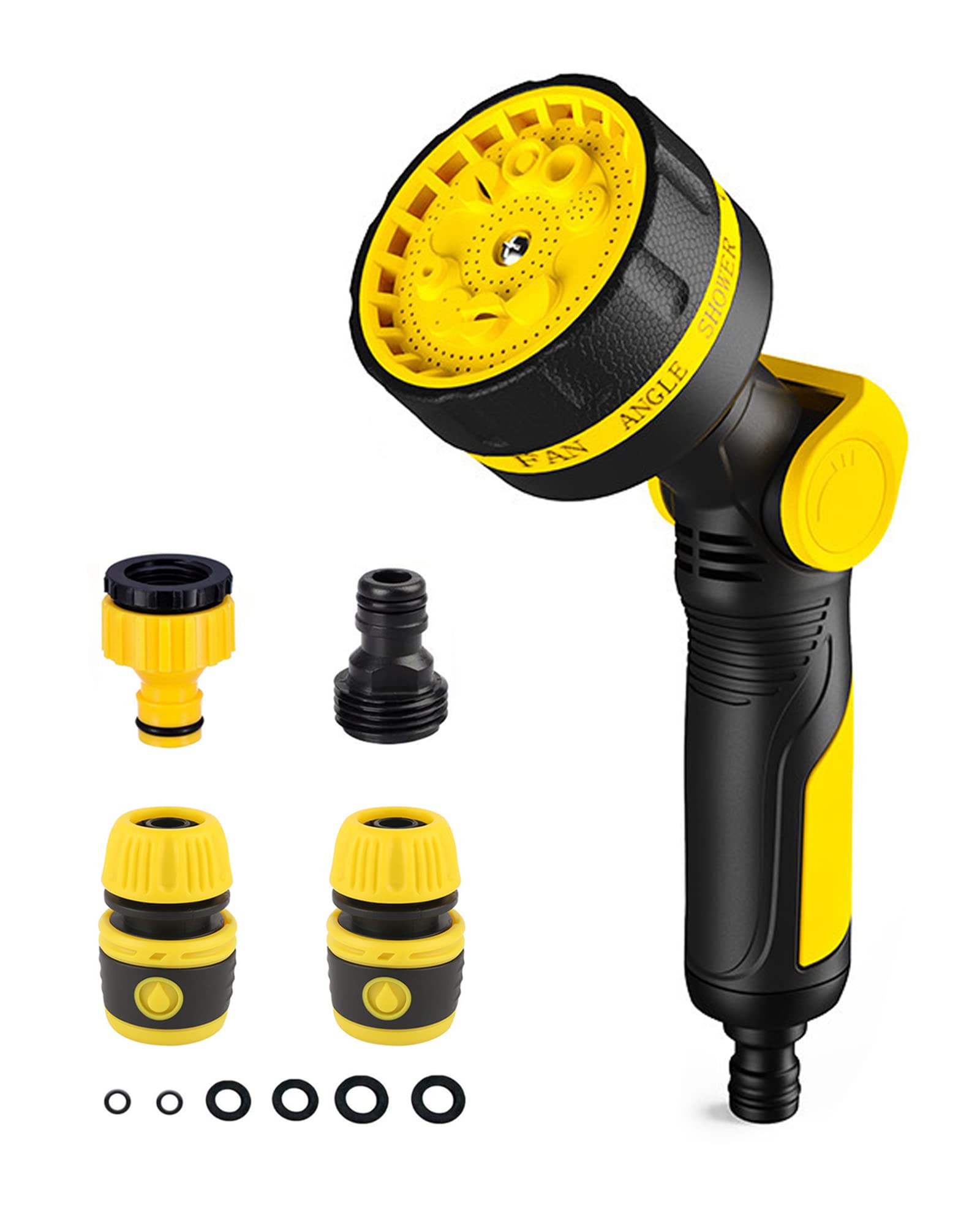 VReder Garden Hose Pipe Spray Gun Multifunction Kit, 10 Adjustable ...