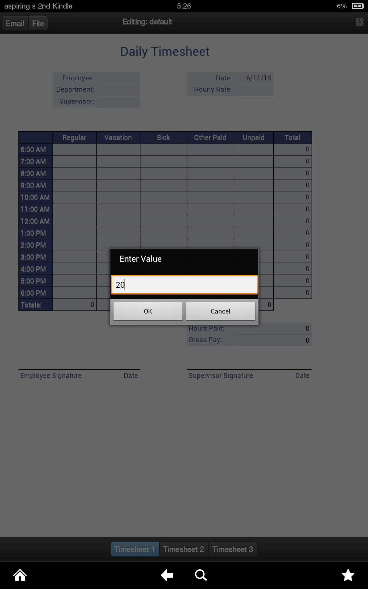 Daily Timesheets:Amazon.in:Appstore for Android