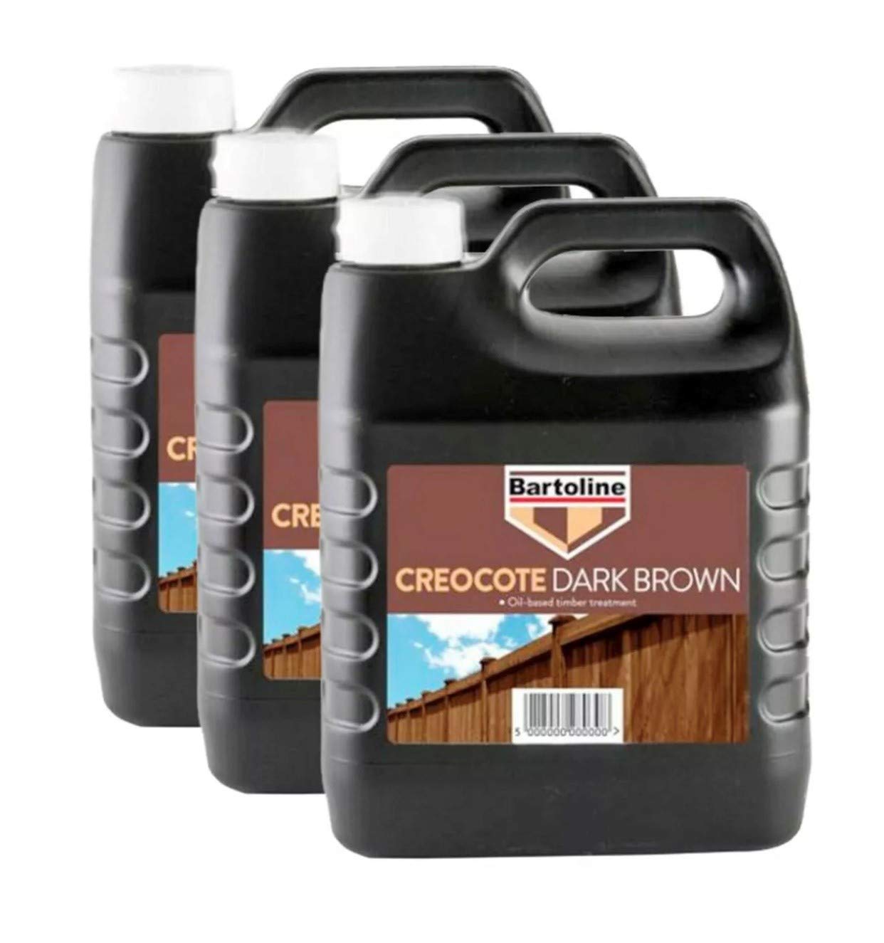 3X Creocote Creosote Substitute Dark Brown Timber Wood Fence Treatment ...