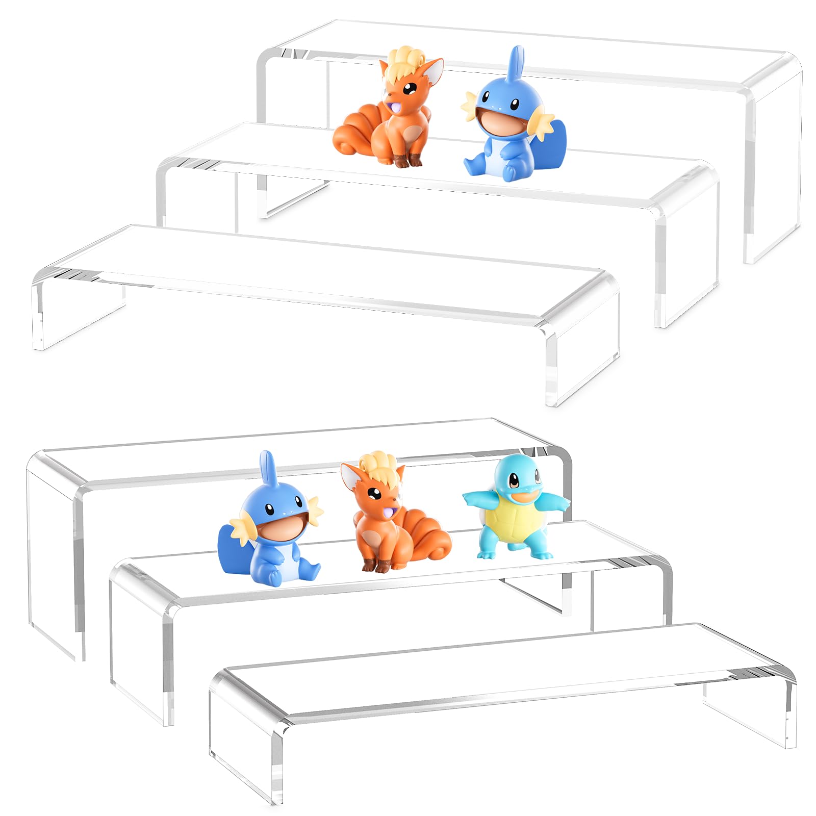 Amazon.com: Acina Large Acrylic Display Risers: 6Pcs-12 Clear ...