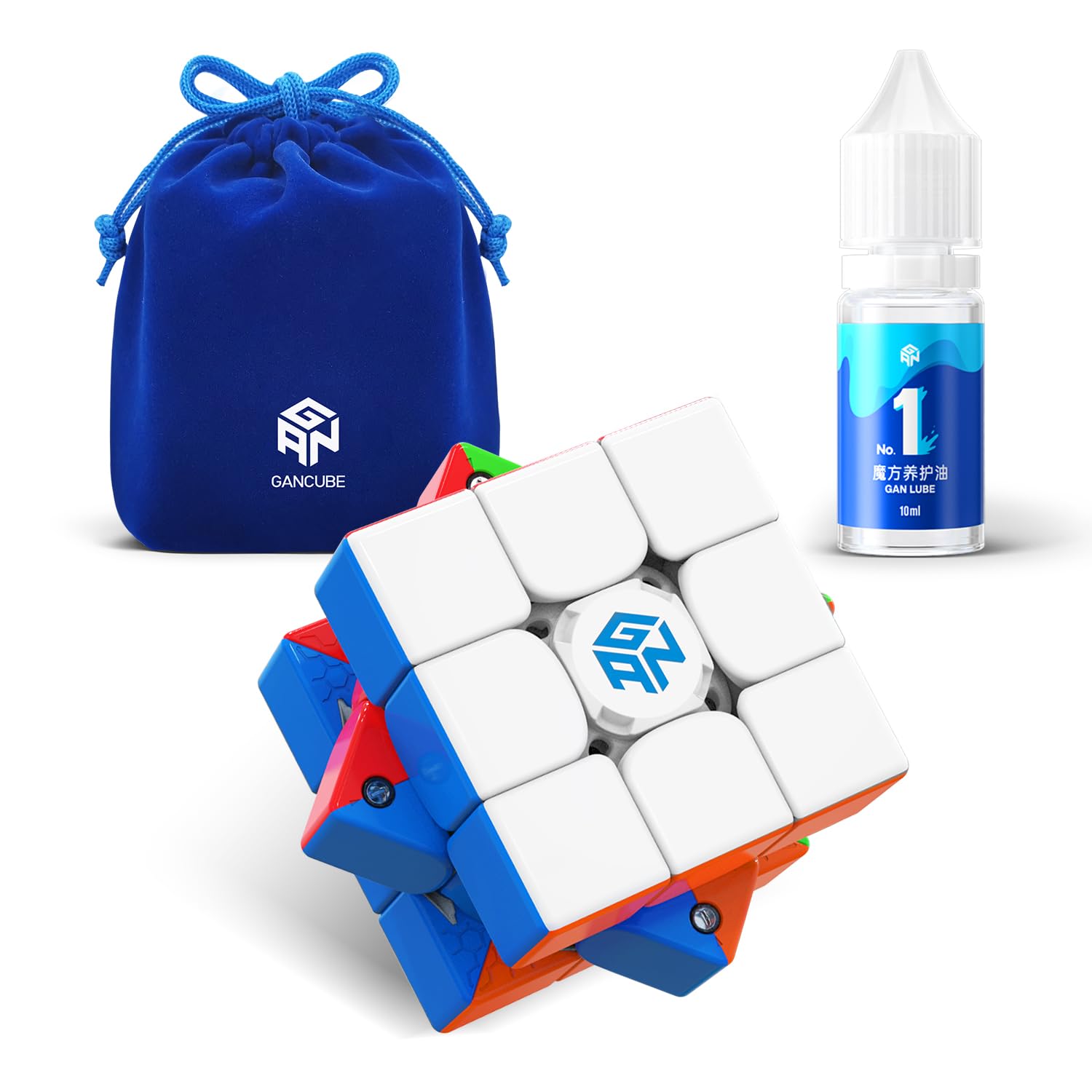 Amazon.com: GAN 356 i 3 Stickerless Speed Cube with GAN Speed Cube Lube ...