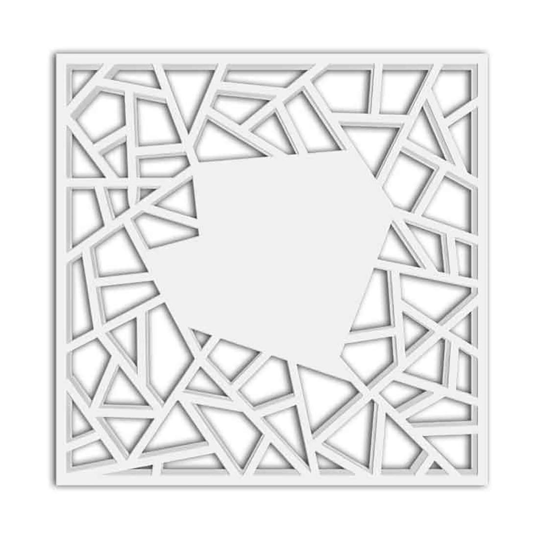 Buy nish! PVC Wood Composite 12mm Thick Jali Deco Panel for Ceiling ...