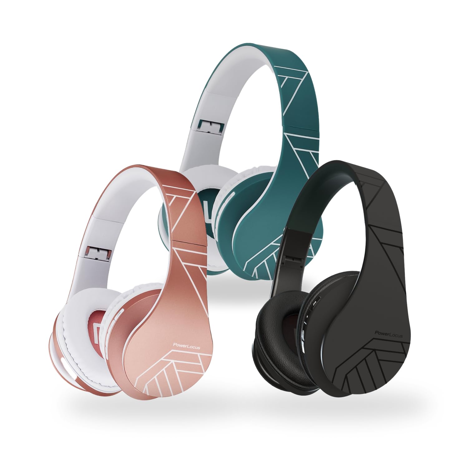 Amazon.com: PowerLocus P2 Bundle - Wireless Headphones Over-Ear - 1pcs ...