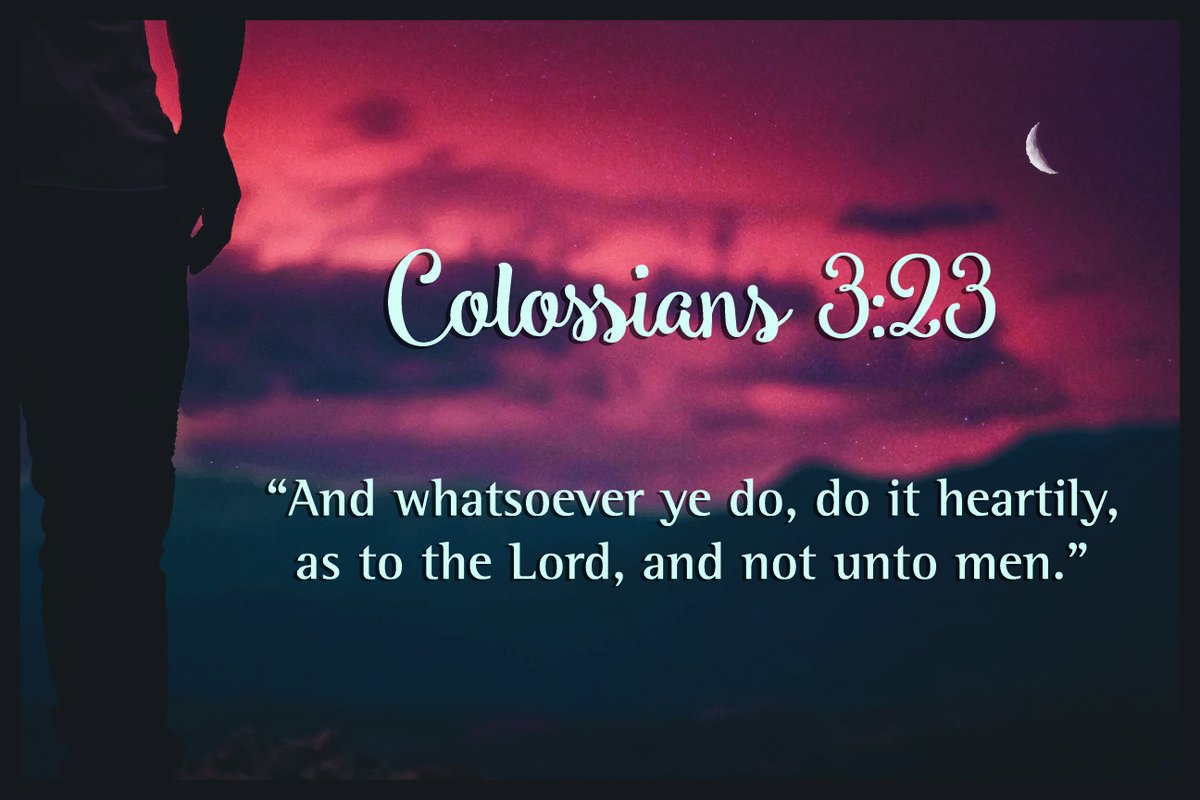 Colossians 3 23 Kjv