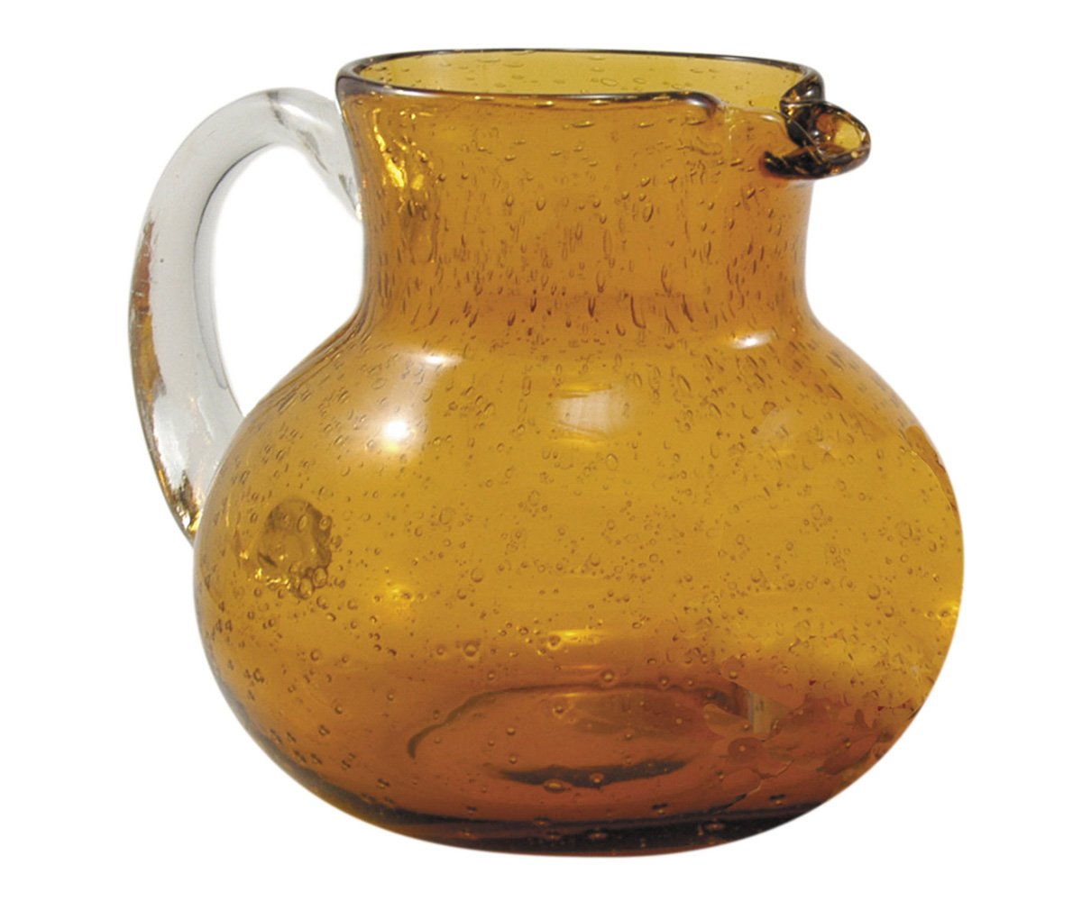 Amber Glass Pitcher