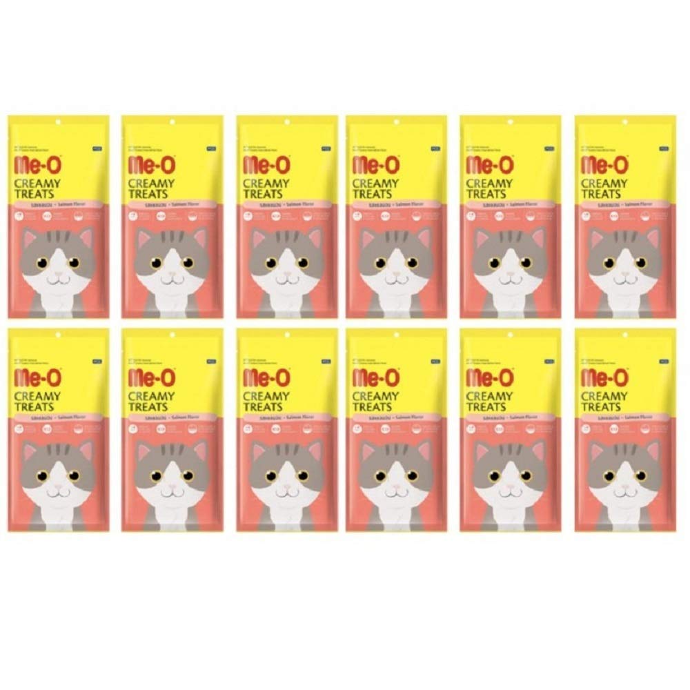 MeO Creamy Treats - Pack of 12 (Salmon) : Amazon.in: Pet Supplies