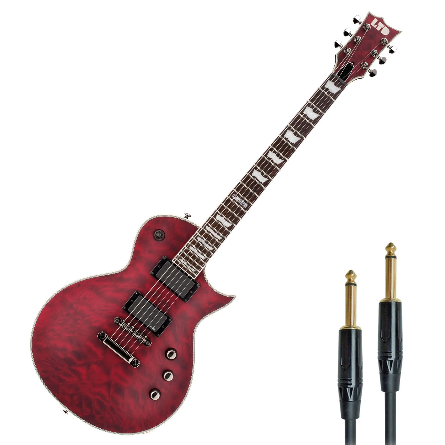 Buy ESP LTD EC-401 QM STBCS Electric Guitar See Thru Cherry Sunburst ...
