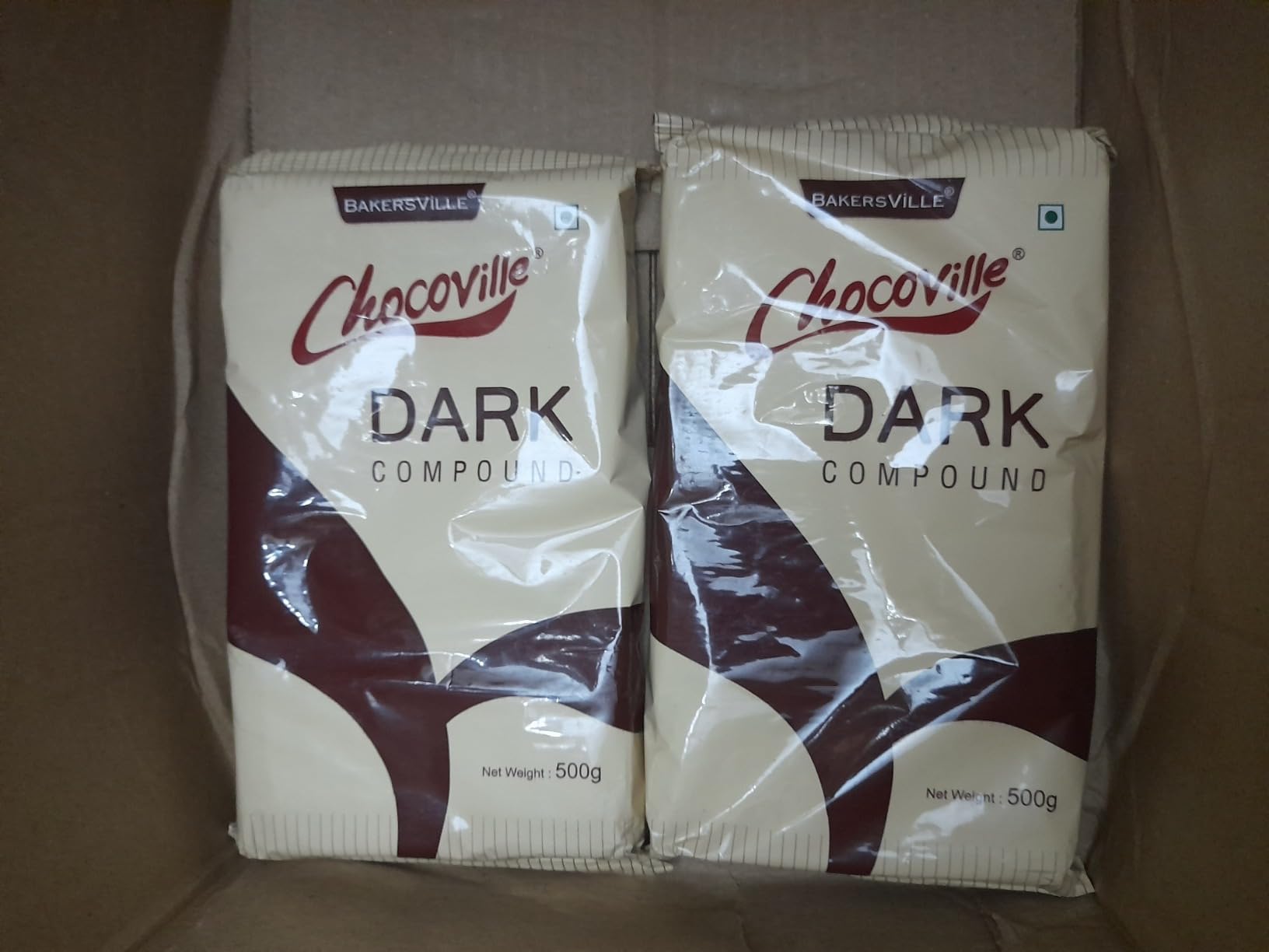 Chocoville Dark Compound Slab 500g : Amazon.in: Grocery & Gourmet Foods