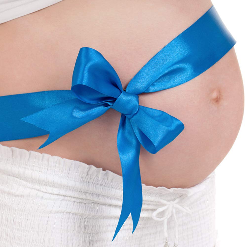 Snapklik.com : Solid Color Double Faced Blue Satin Ribbon 2 X 25 Yards