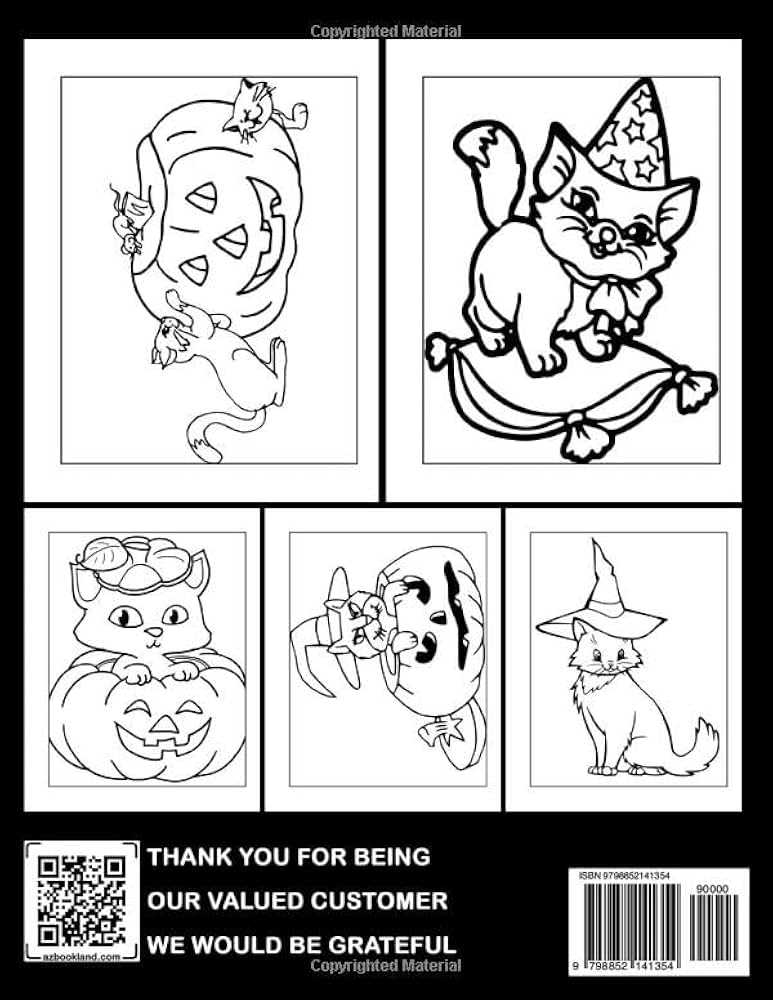 Halloween Black Cat Coloring Pages