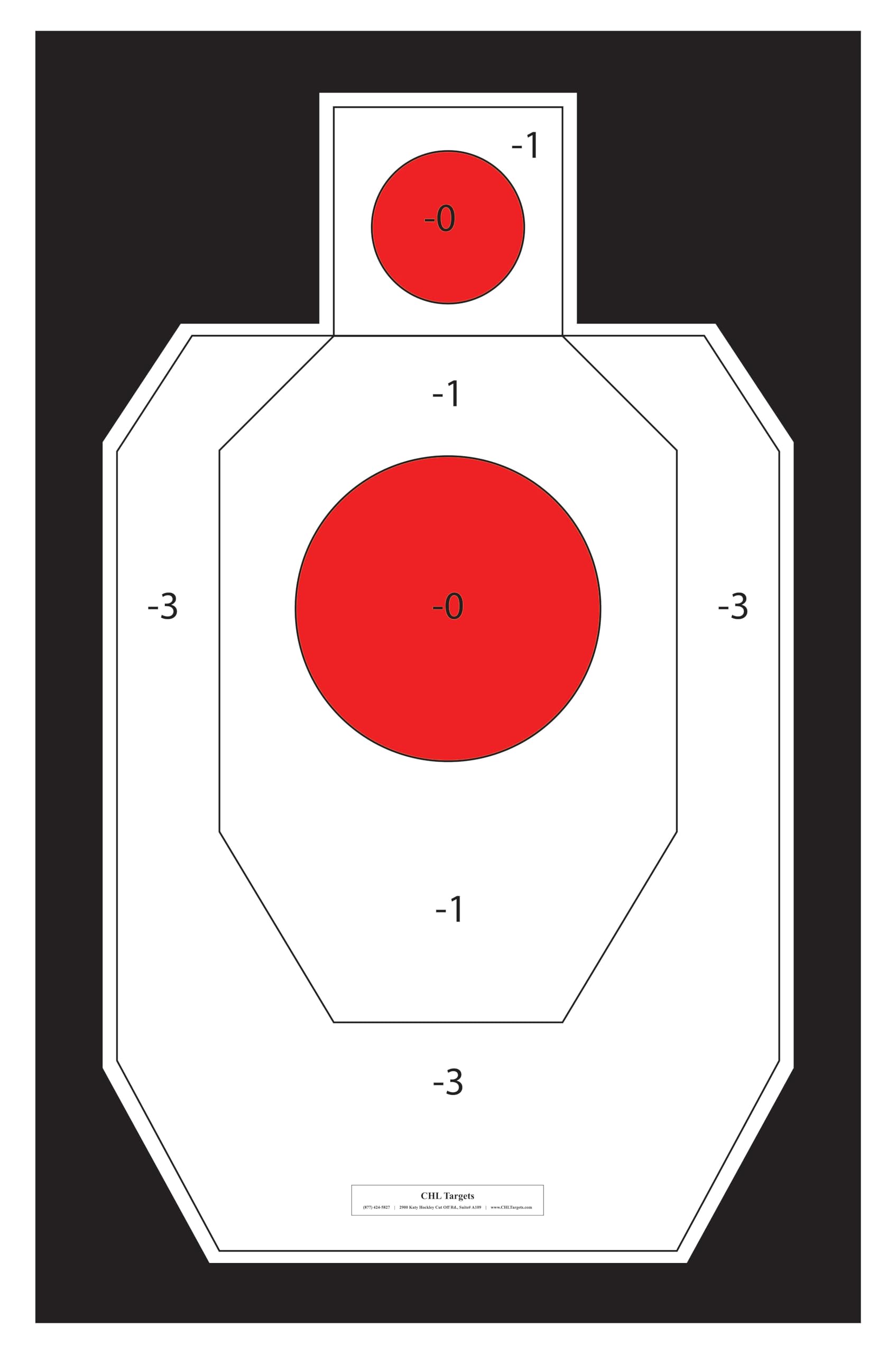 Snapklik.com : Official Practice IDPA Paper Shooting Targets ...