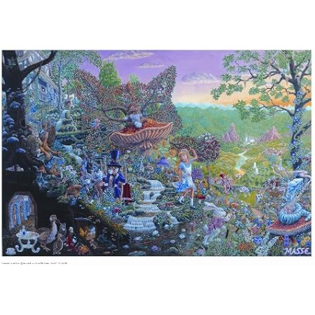 Amazon.com: Alice in Wonderland by Tom Masse 32-by-22-Inch Art Print ...