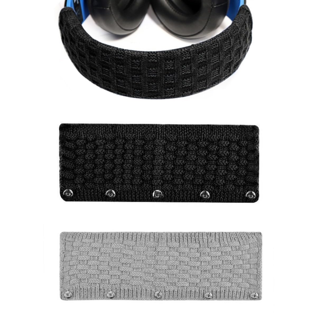 Amazon.com: CCeCCe 2 Pack Knit Headband Cover Universal Fabric Knitted ...