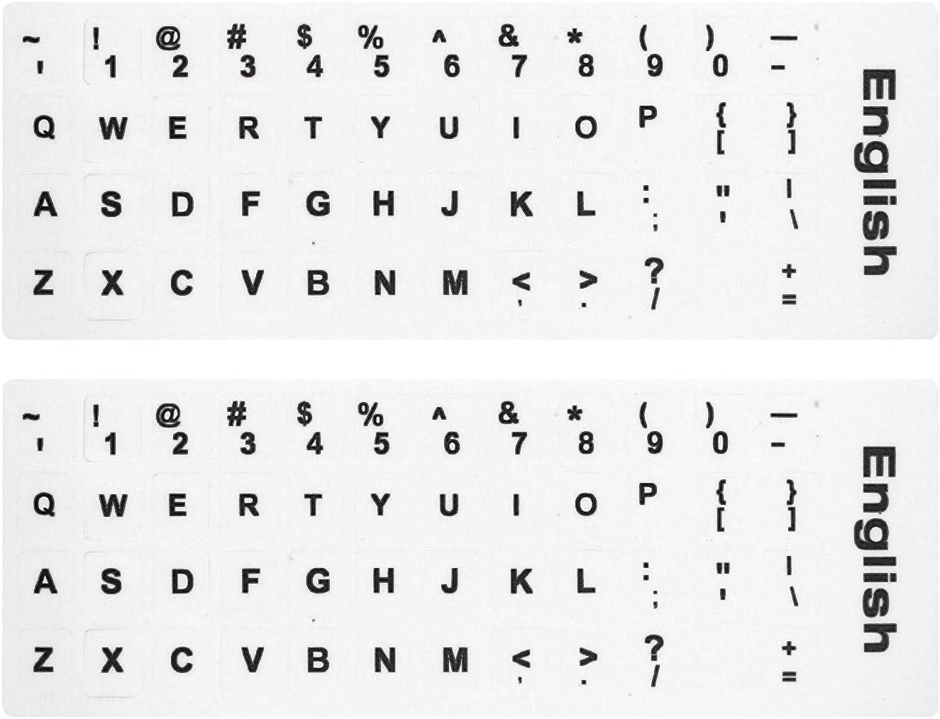 JESRA® English Keyboard Stickers English Keyboard Replacement Stickers ...