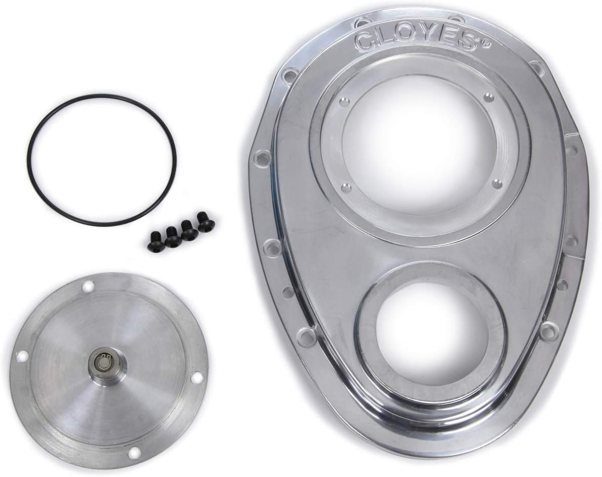 Amazon.com: GSKMOTOR SBC Polished Aluminum Timing Chain Cover Fits SB ...