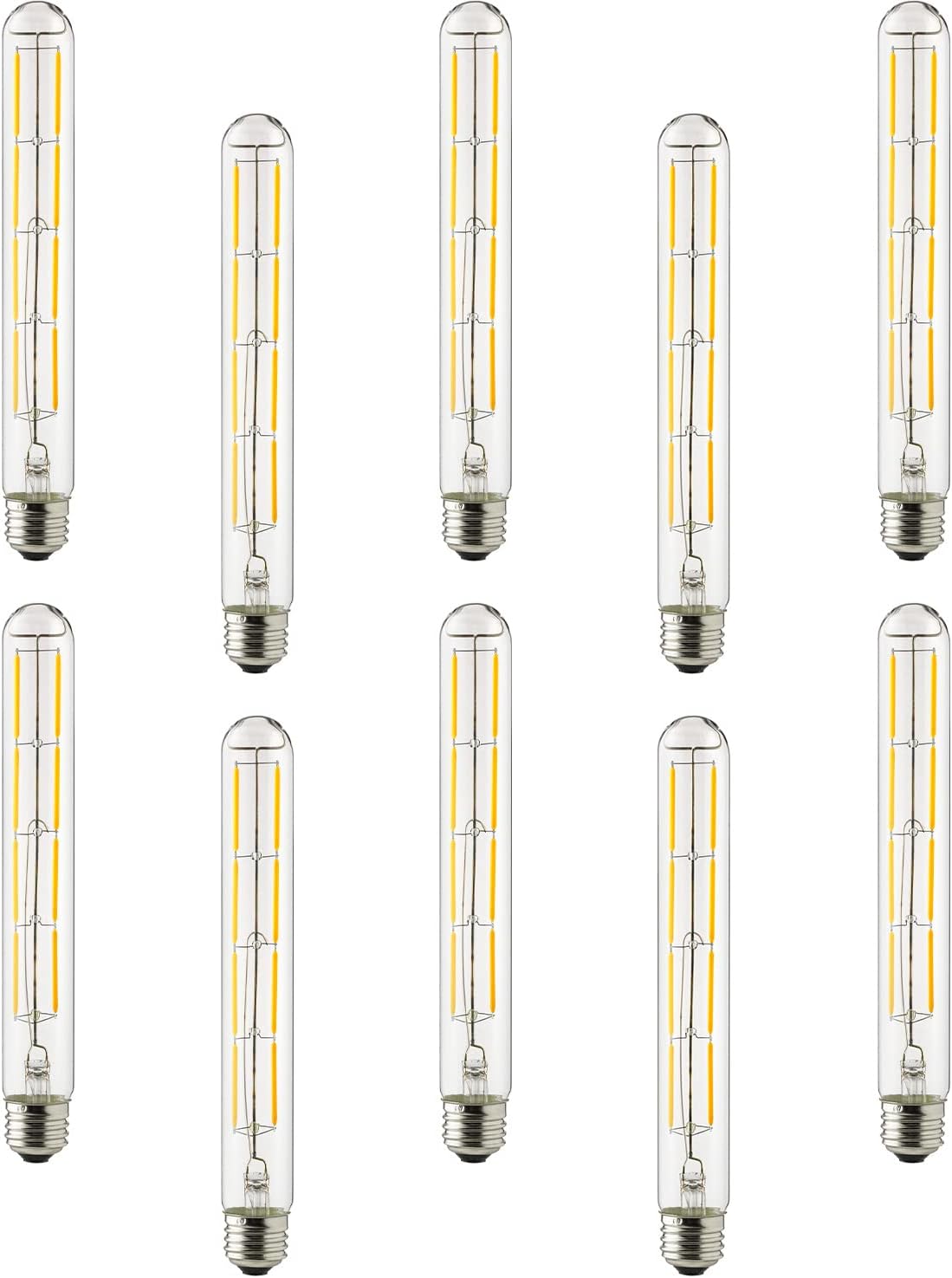 Amazon.com: Sunlite 41842 LED Filament T10 Tubular Light Bulb, 6 Watts ...