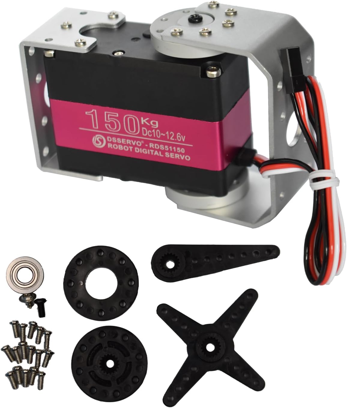 HOOYIJ RDS51150 Dual Shafts 150KG Digital RC Servo,12V High Torque ...