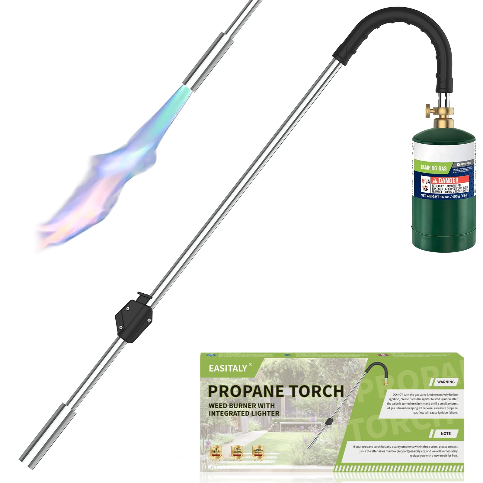Amazon.com: Weed Torch Propane Burner,80,000BTU Blow Torch,35" Long Arm ...