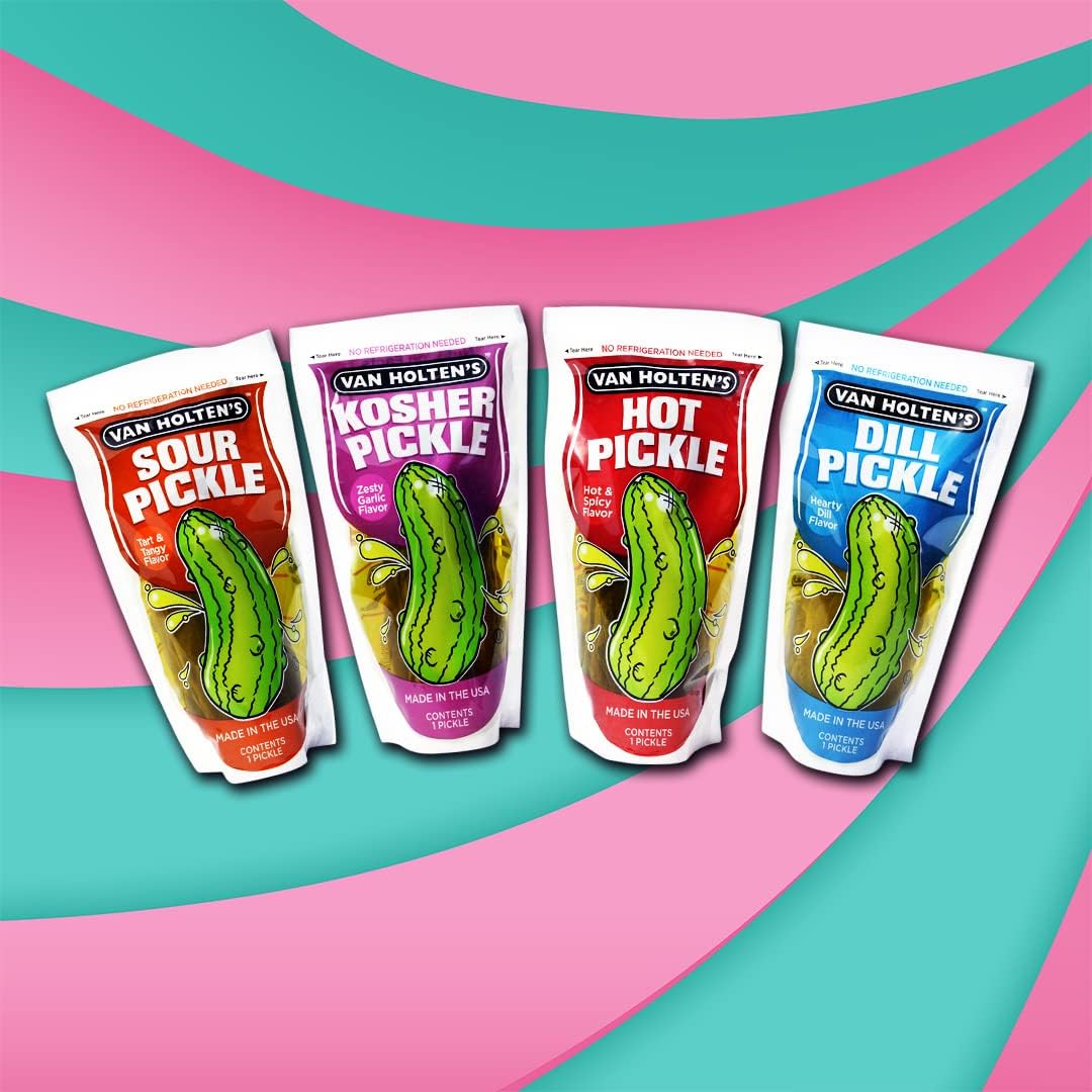Van Holten's Large Pickle Selection Gift Box, 4 Pack Large Pickles ...