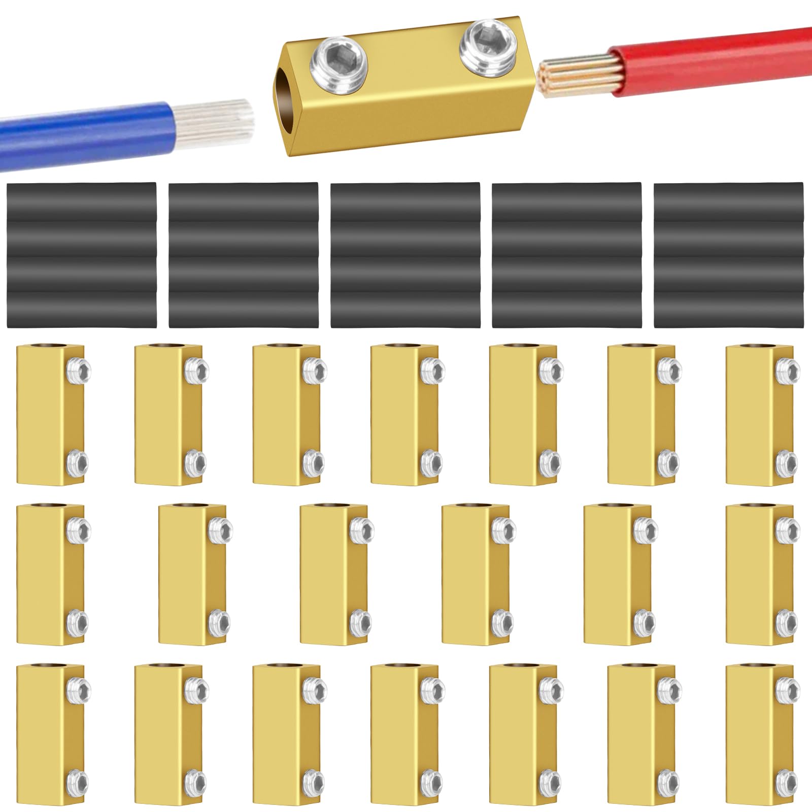 Snapklik.com : Linkstyle 20PCS 20Amp Wire Connector Nut Kit, 20-10AWG ...