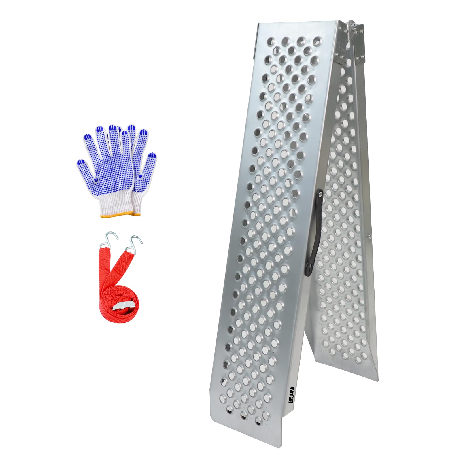 Snapklik.com : BEJONI 79" Steel Loading Ramp For Pickup Trucks, 600 Lbs ...